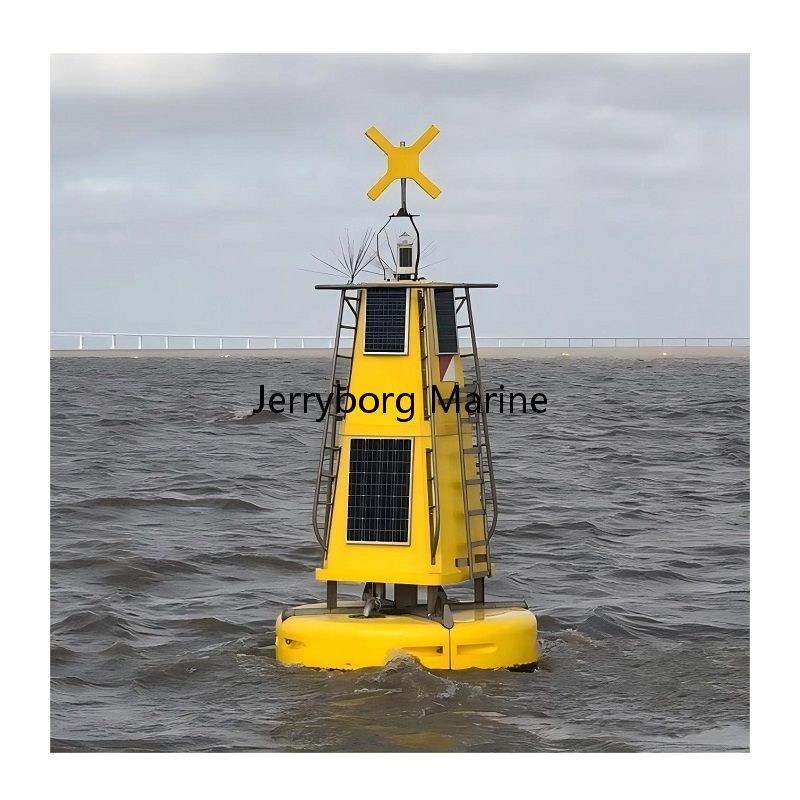 LLDPE Material Floating Marker Buoy with Top Mark & Solar Light for ...