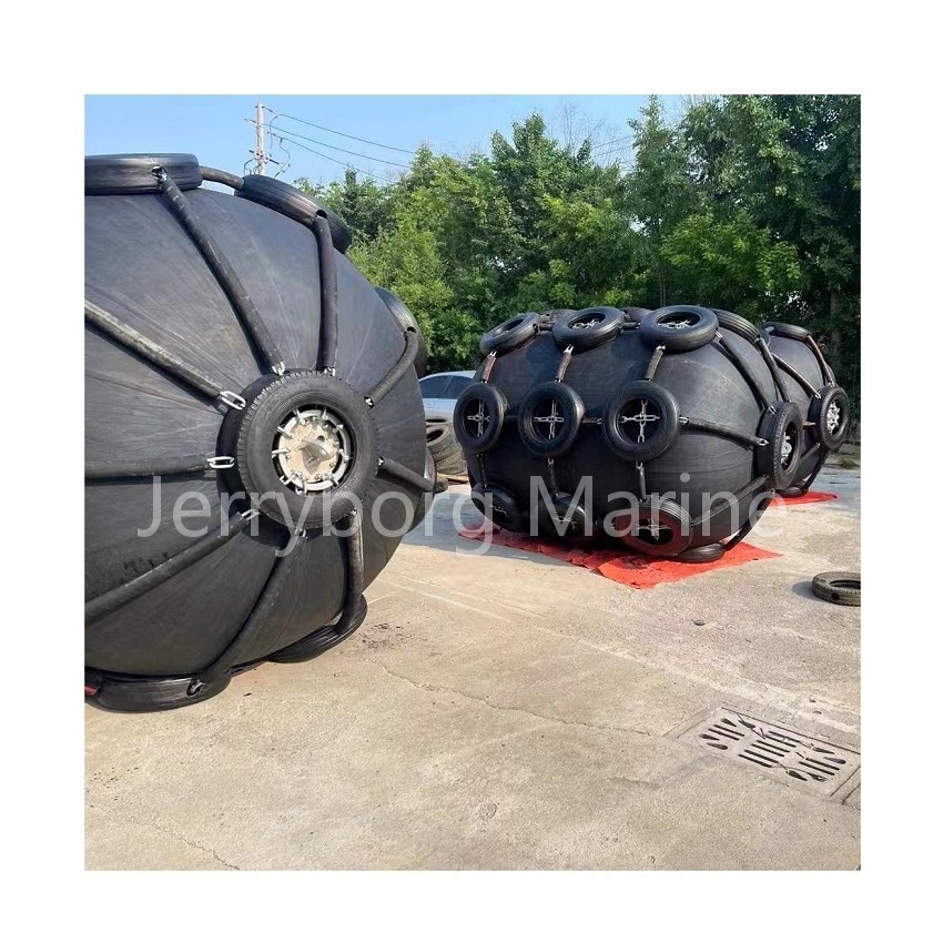 Inflatable Floating Yokohama Type Pneumatic Rubber Fenders With Tyre ...