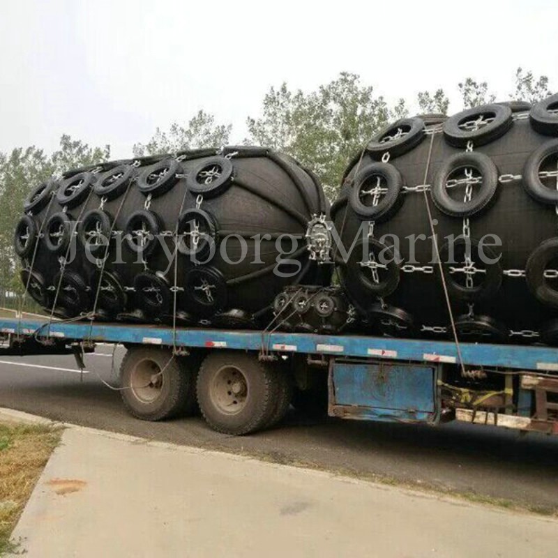 Offshore STS Transfer Natural Rubber 50kpa Floating Pneumatic Fender