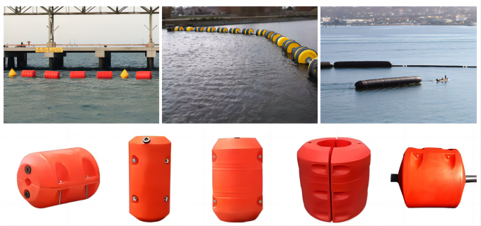 LLDPE plastic pipe buoy marker pontoon floats floating barrier